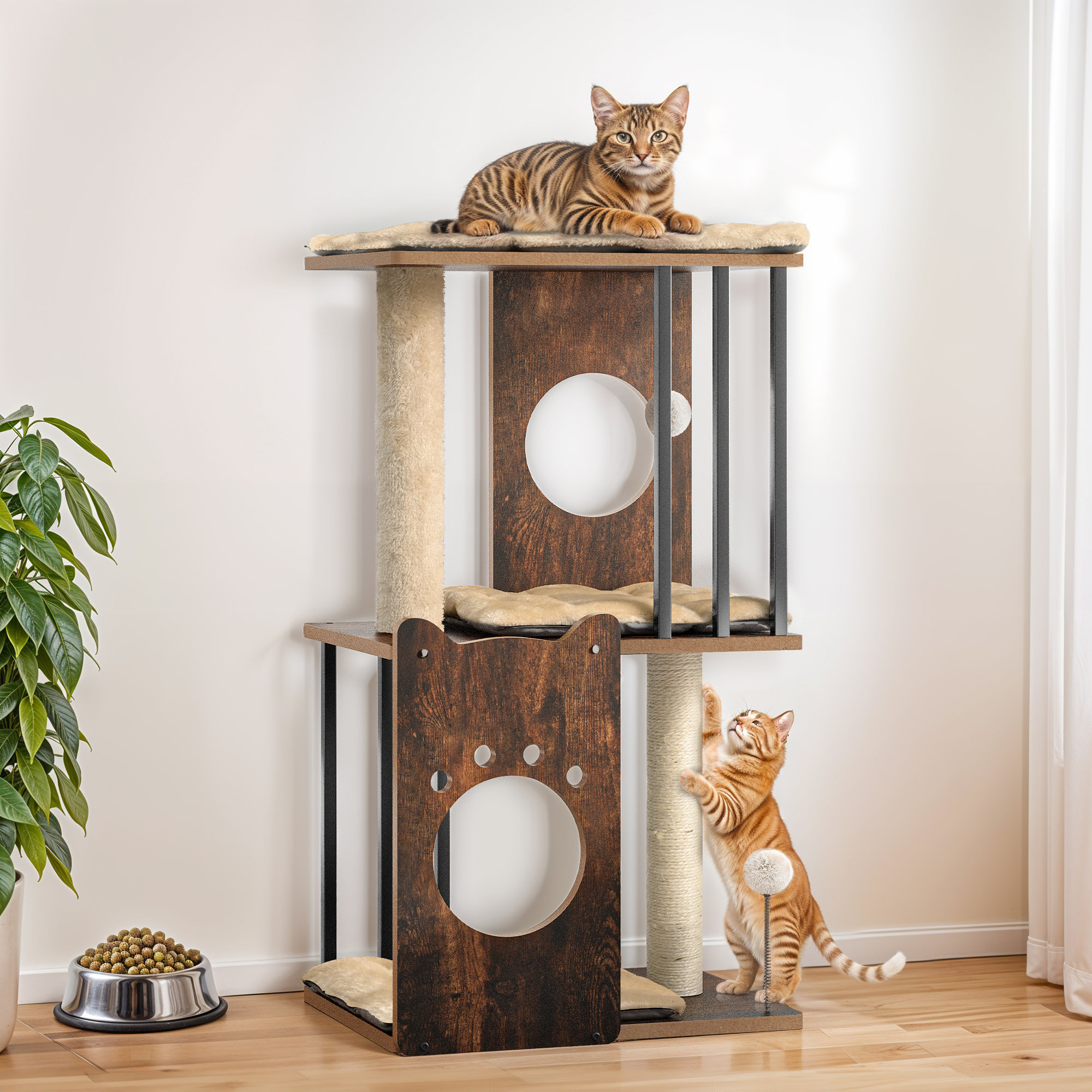 Archie & Oscar™ Modern Wood Cat Tree - Wayfair Canada
