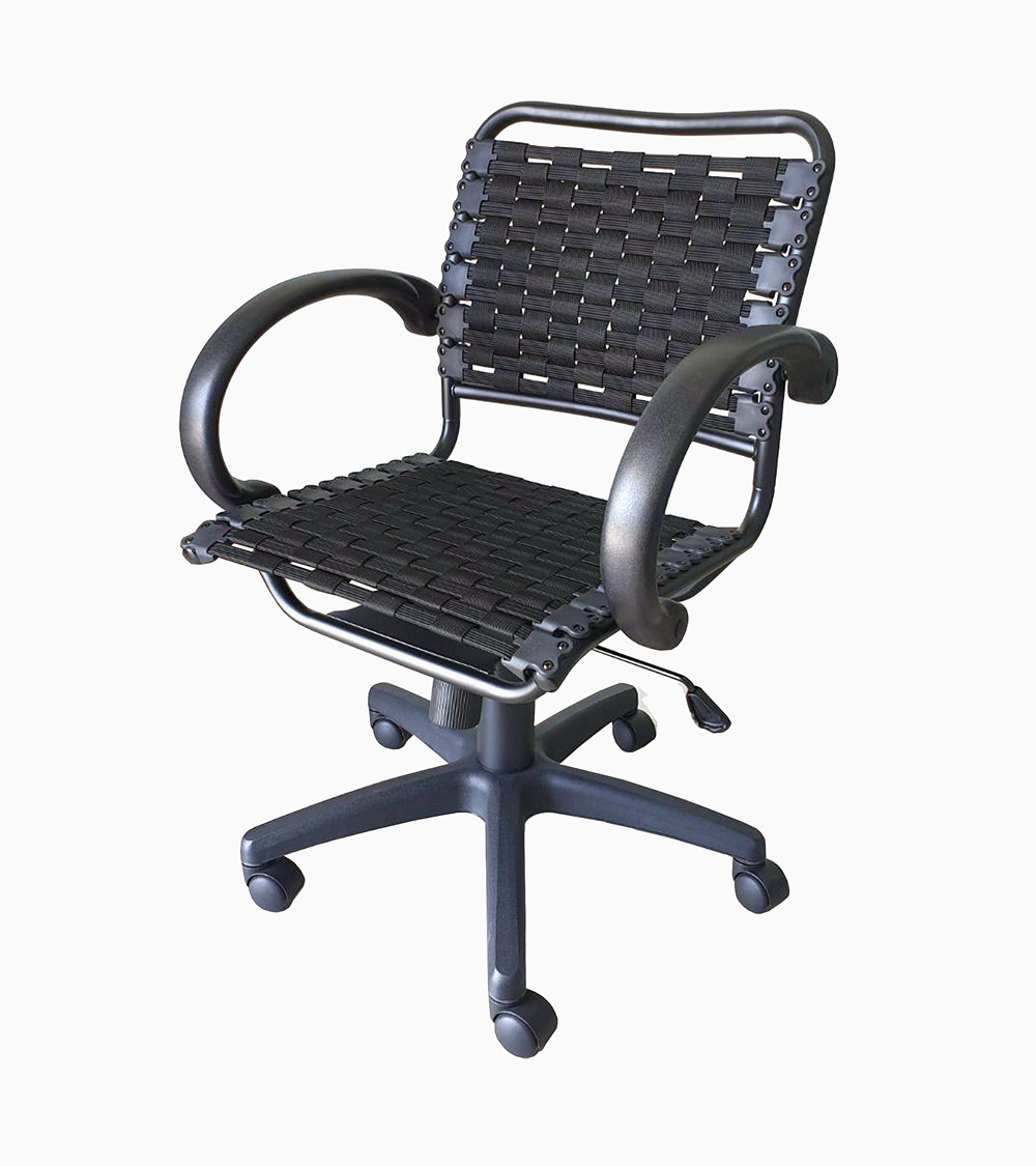 Red Barrel Studio® Bungee Arm Office Chair With Black Coating | Wayfair