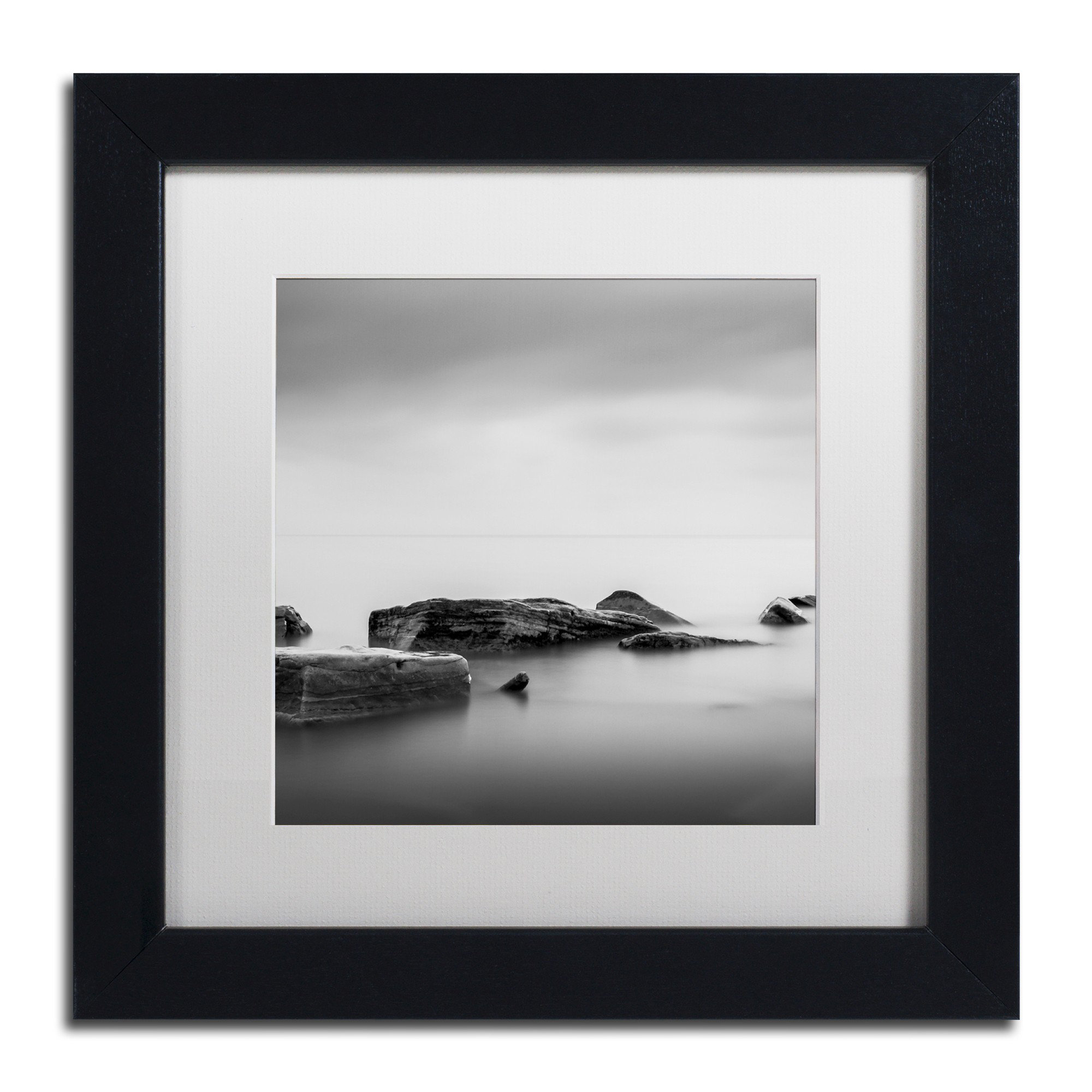 Trademark Fine Art "Calm" Framed Photographic Print on Canvas | Wayfair