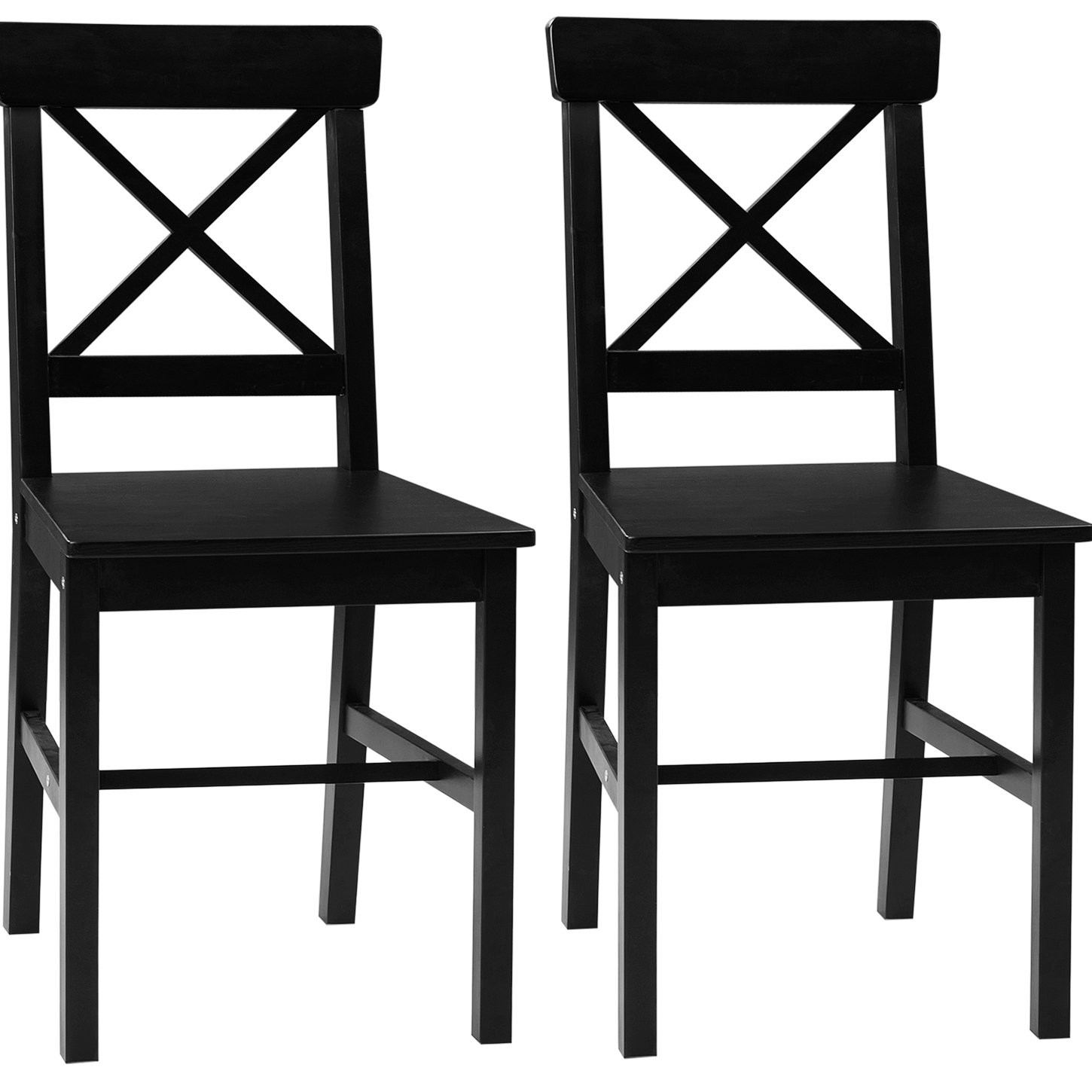 Ophelia & Co. Philipston Solid Wood Cross Back Accent Dining Chair ...