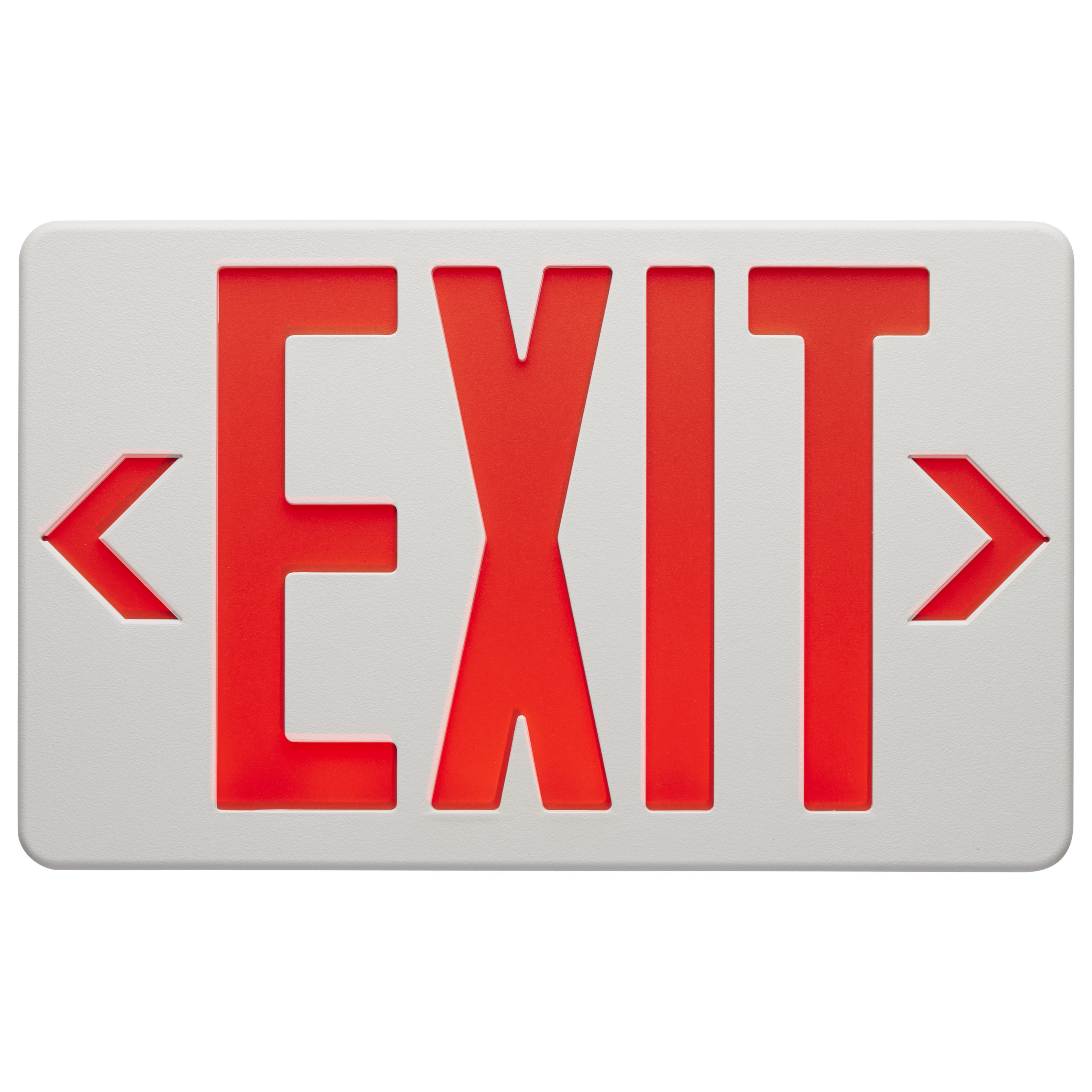 Nuvo LED Exit Sign 90min Ni-Cad backup 120/277V Single/Dual Face ...