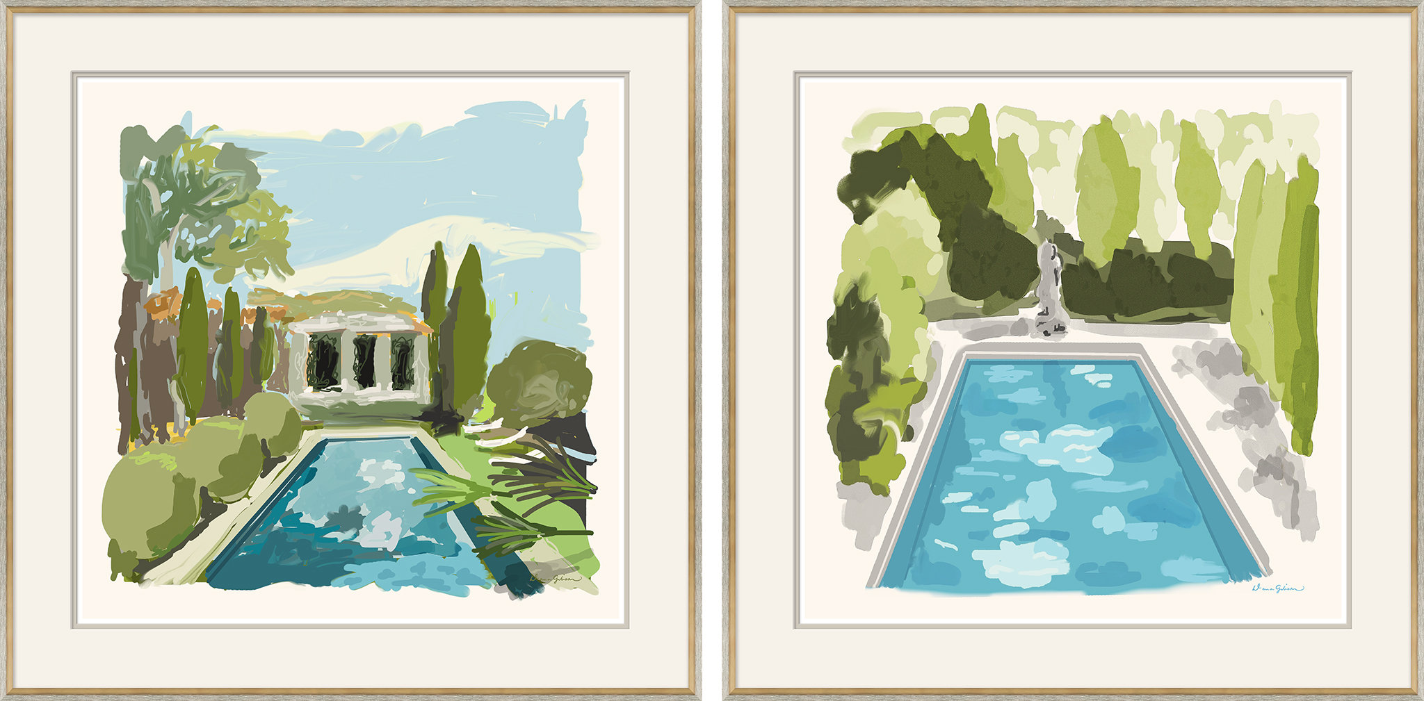 Soicher-Marin Dana Gibson " Pool House & Reflection " by Dana Gibson 2 ...
