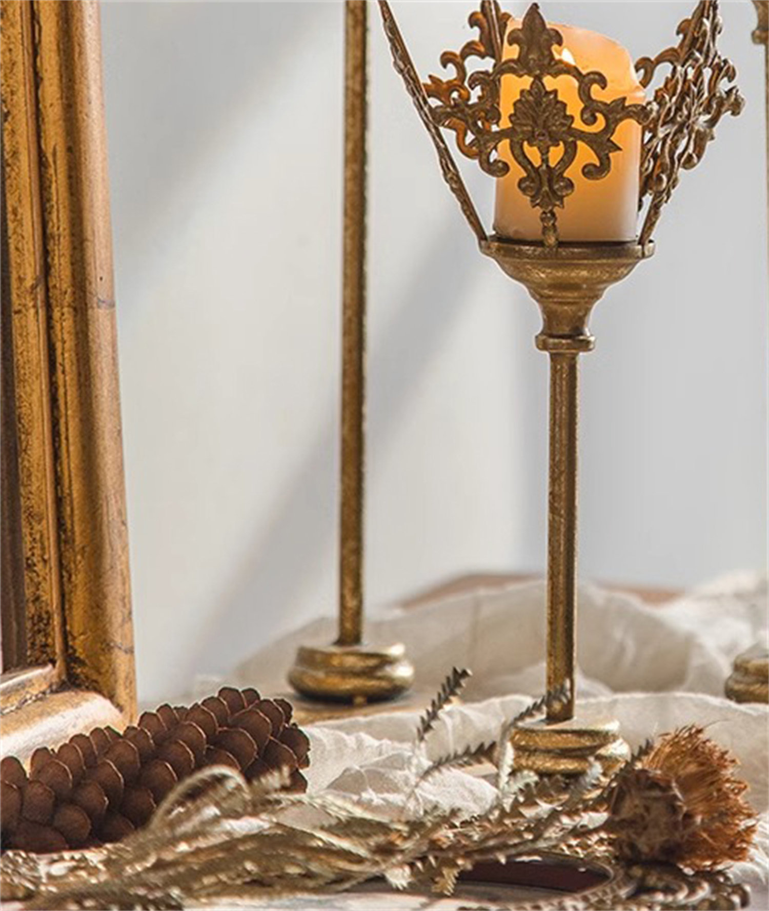 Rosdorf Park Metal Tabletop Candlestick | Wayfair