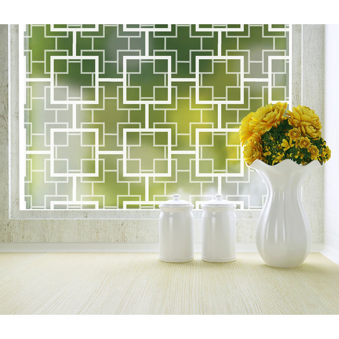 Stick Pretty Peggy Abstract Non-Wall Damaging Window Decal | Wayfair