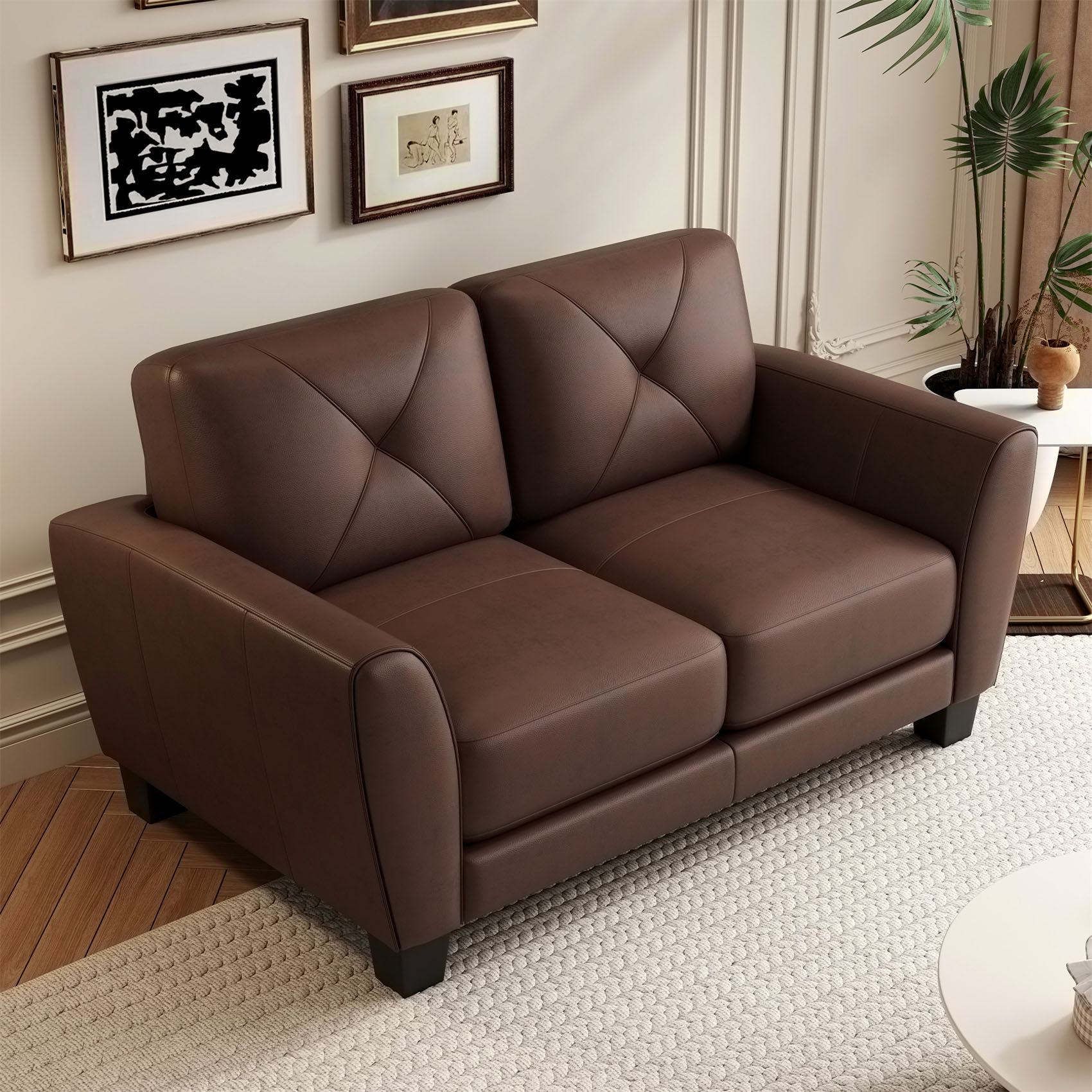 Latitude Run® Loveseat Living room coach Transitional sofa | Wayfair