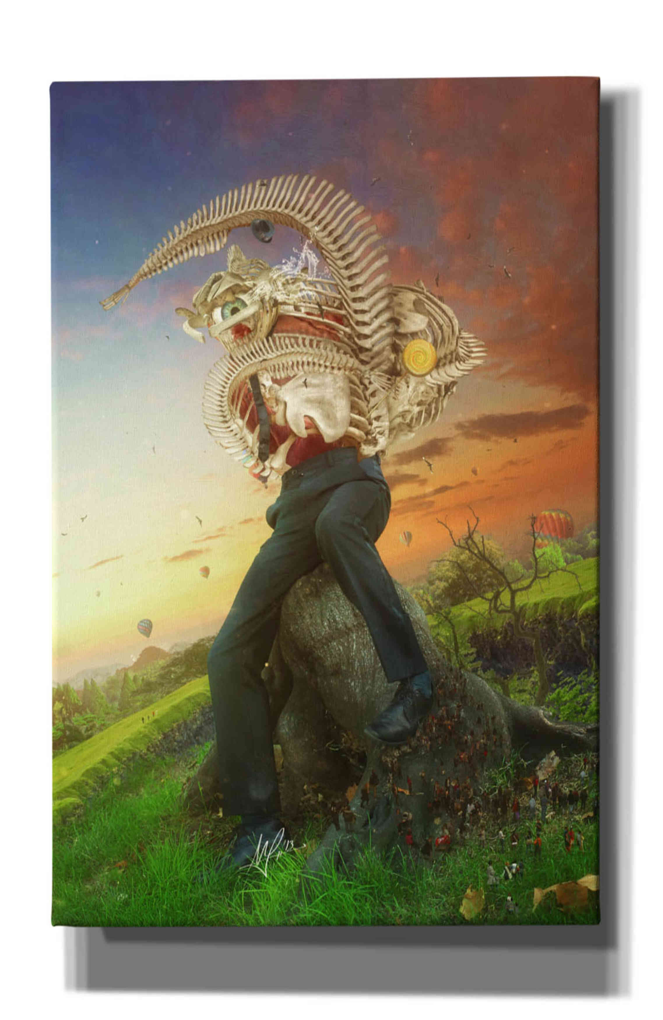 Trinx Afraid of Monsters by Mario Sanchez - Wrapped Canvas Graphic Art ...