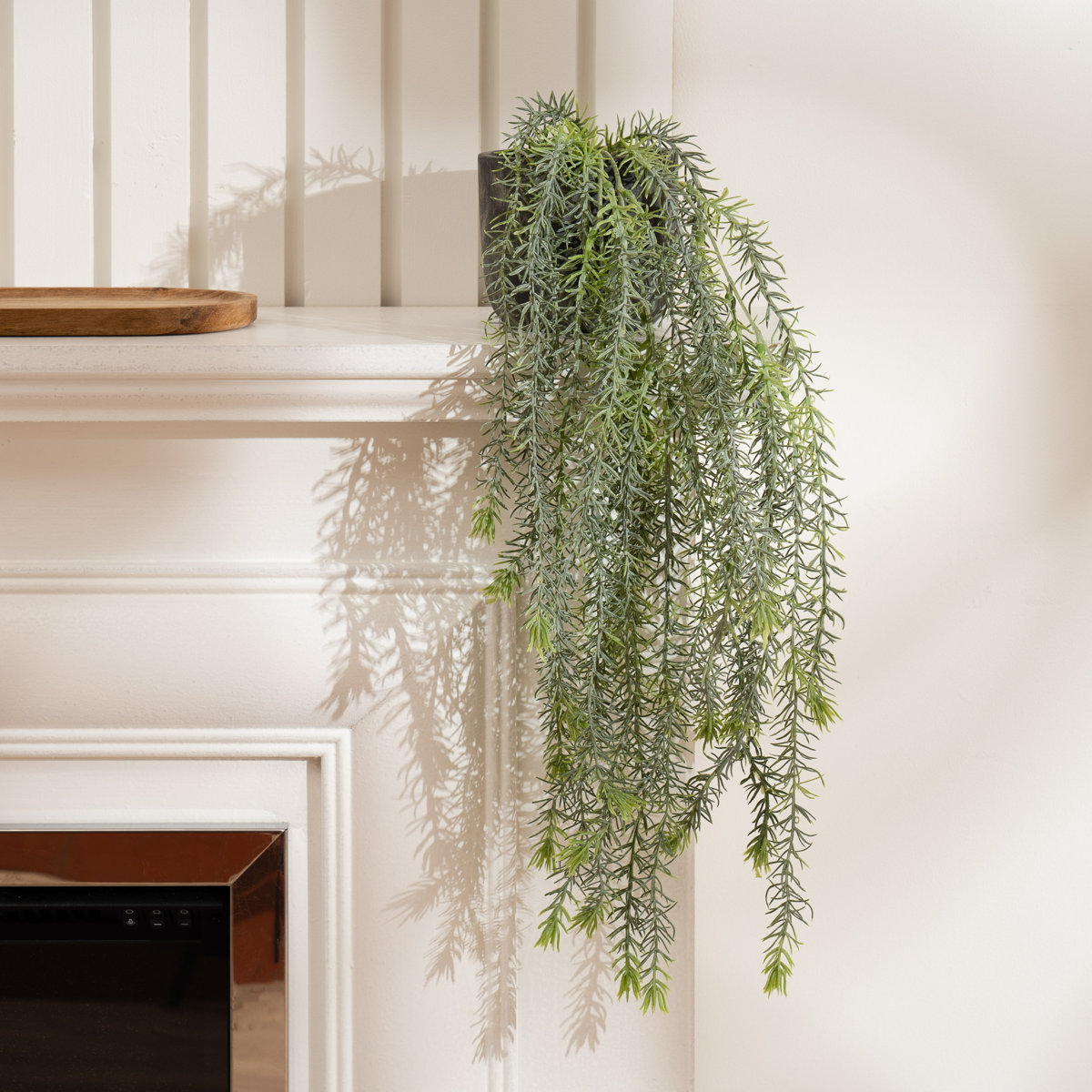 The Seasonal Aisle 43cm Faux Trailing Plant in Rustic Cement Pot ...