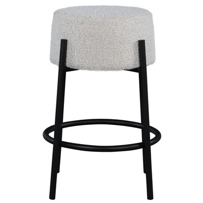 Latitude Run® Upholstered Counter Stool with Metal Frame & Reviews ...