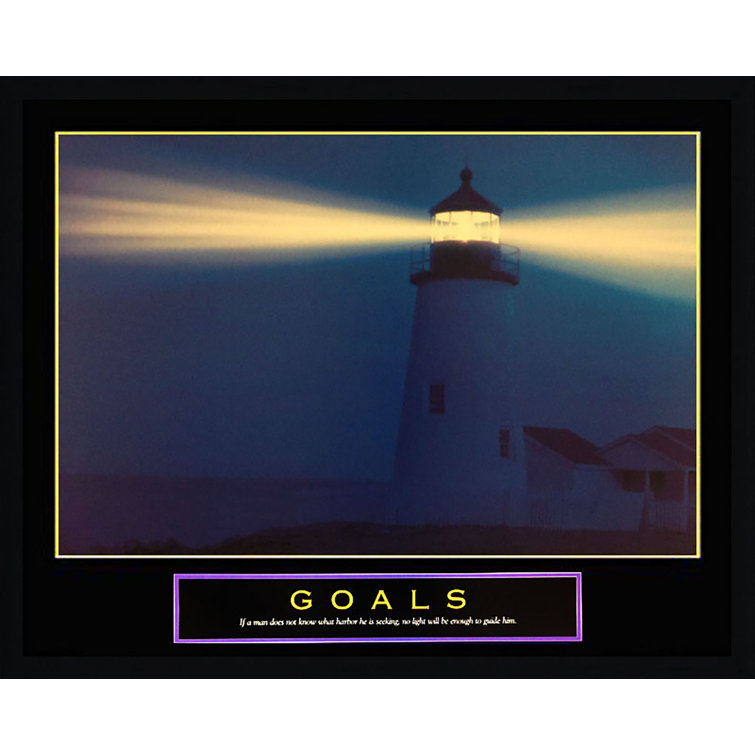Bless international Goals Lighthouse Framed On Paper Print | Wayfair