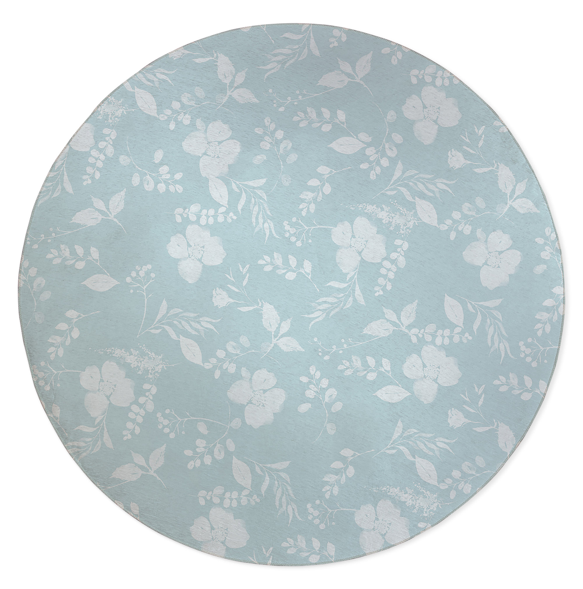KAVKA DESIGNS Translucent Low Pile Carpet Straight Round Chair Mat ...