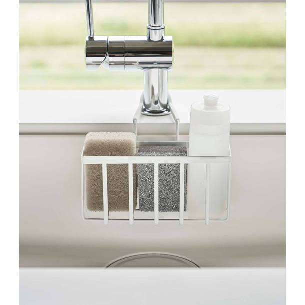 Yamazaki USA Tower Yamazaki Home Faucet-Hanging Sponge Holder, Kitchen ...