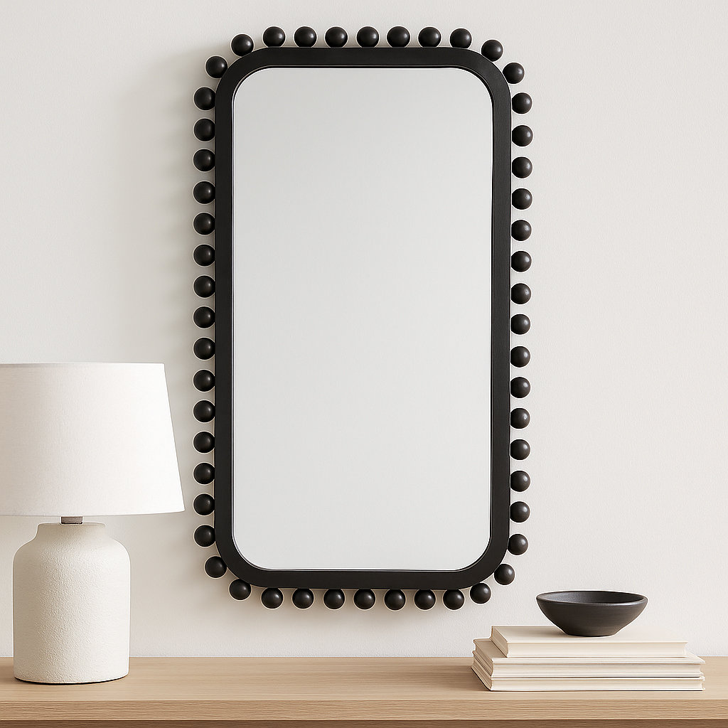 Bungalow Rose 23X45" Knobby Rectangular Mirror & Reviews | Wayfair