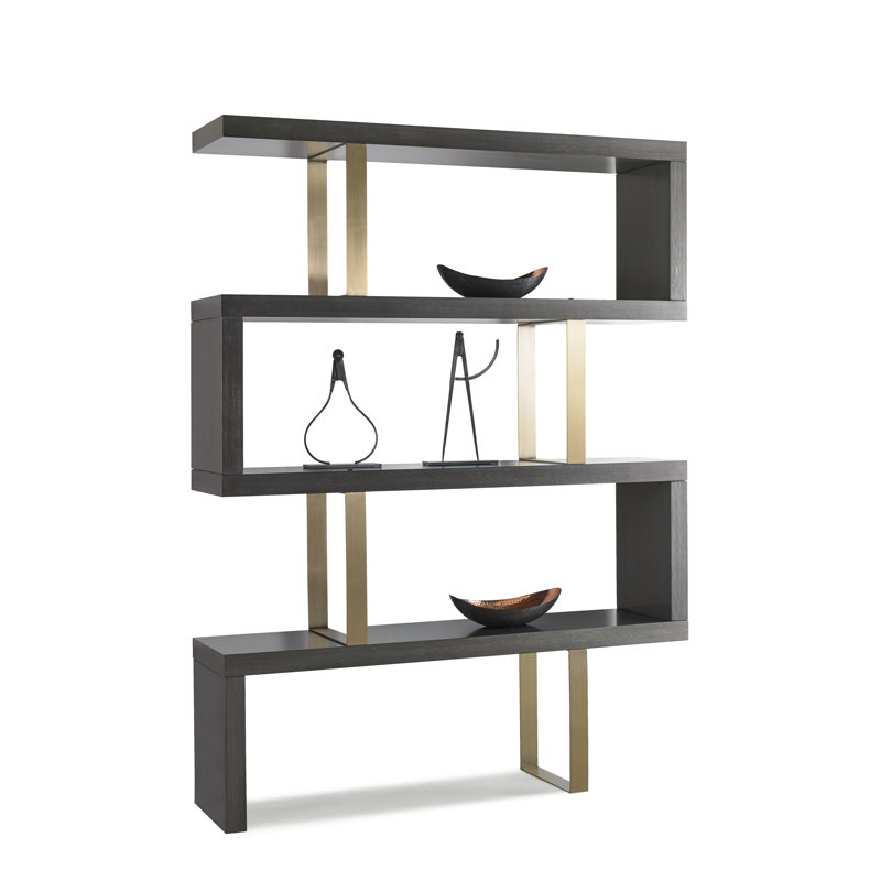 Sherrill Occasional Modern Loft 80" H x 60" W Geometric Bookcase | Wayfair