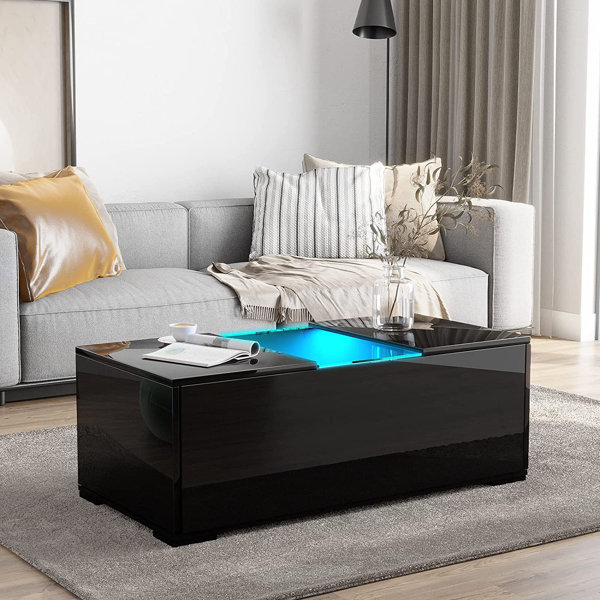 Ivy Bronx Janel Glass Top Coffee Table & Reviews | Wayfair