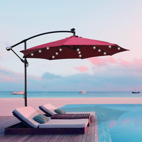 Lighted Patio Umbrellas You'll Love | Wayfair