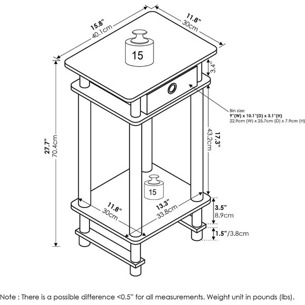 Wade Logan® Asid End Table with Storage & Reviews | Wayfair