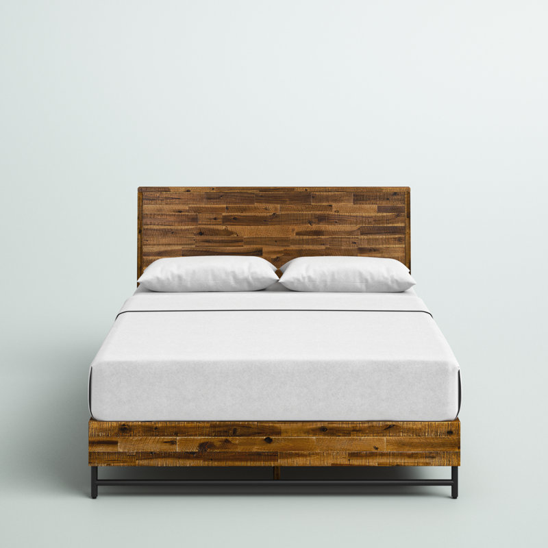 Steelside™ David Solid Wood Low Profile Platform Bed & Reviews | Wayfair