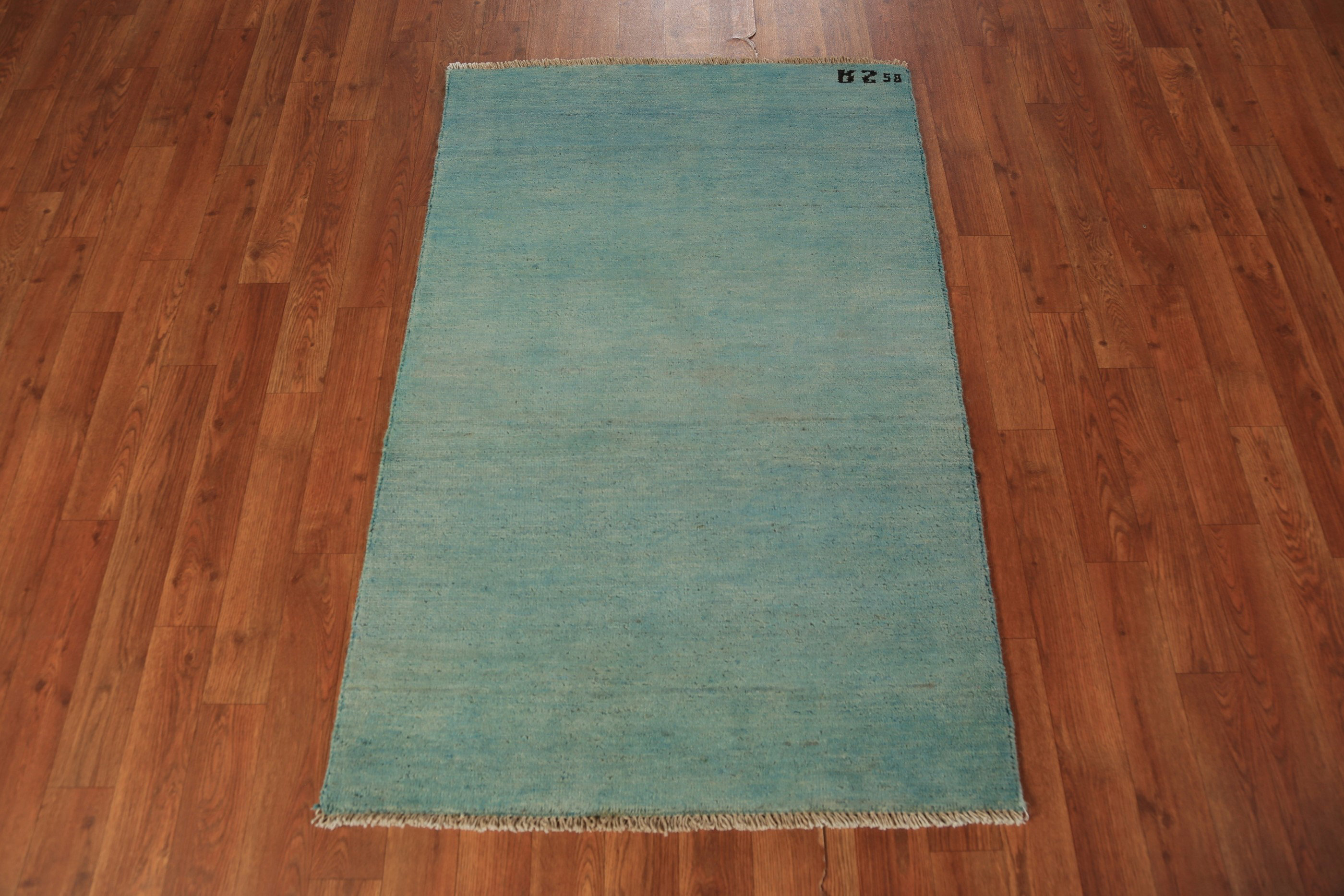 Hokku Designs Aqua Blue Gabbeh Modern Foyer Rug 3x4 | Wayfair