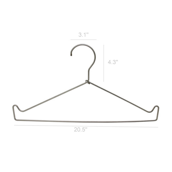 Rebrilliant Stainless Steel Strong Metal Wire Hangers Clothes Hangers ...