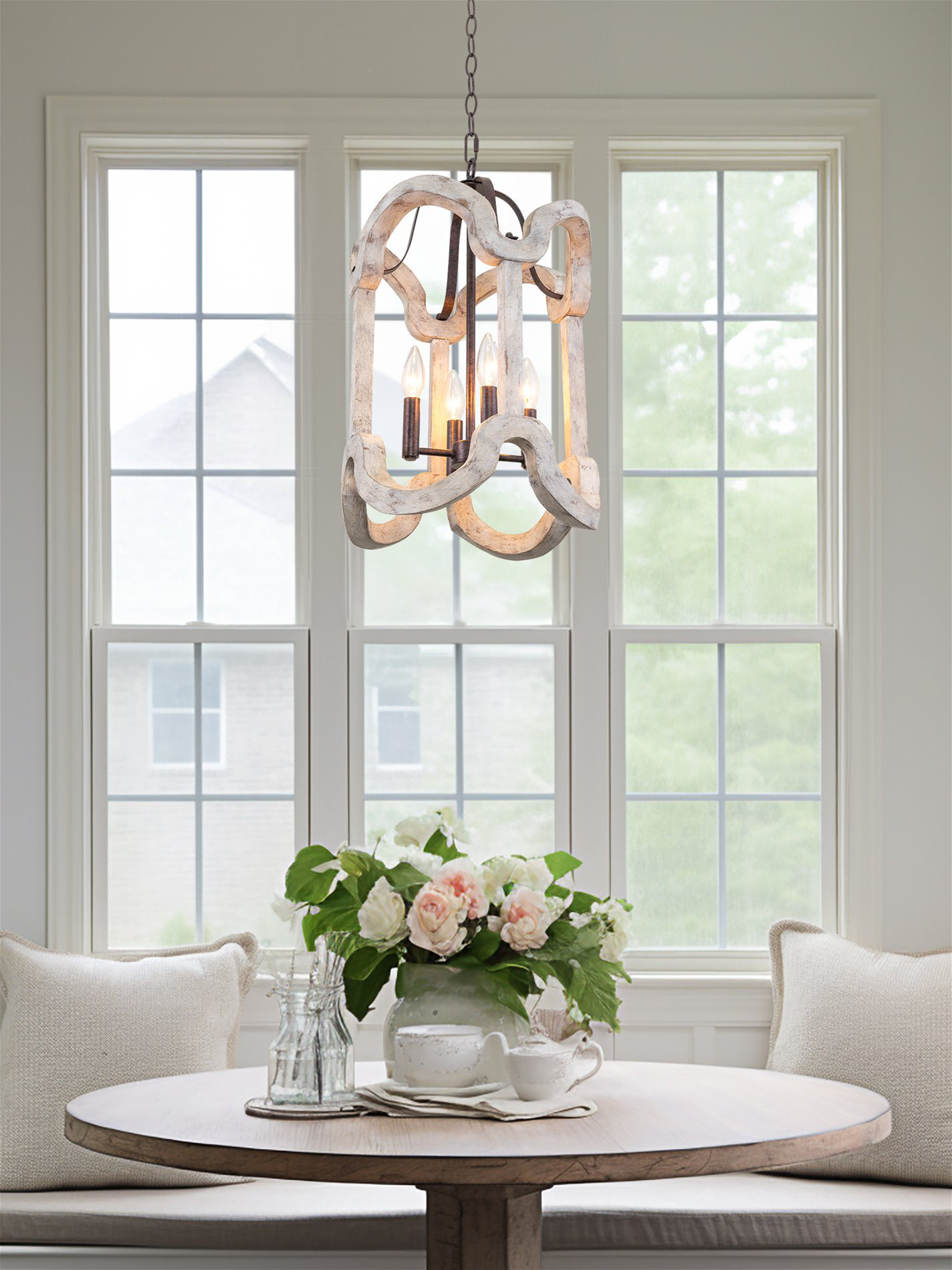 Ophelia & Co. Calderdale 22" 4-Light Farmhouse Pendant Light ...