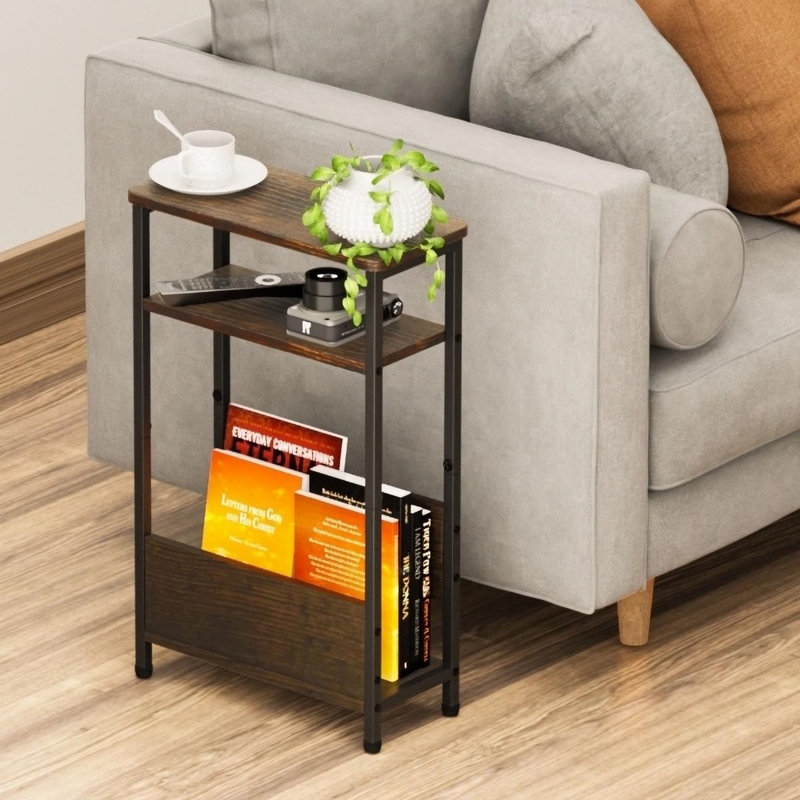 17 Stories Narrow Side Table for Small Spaces | Wayfair