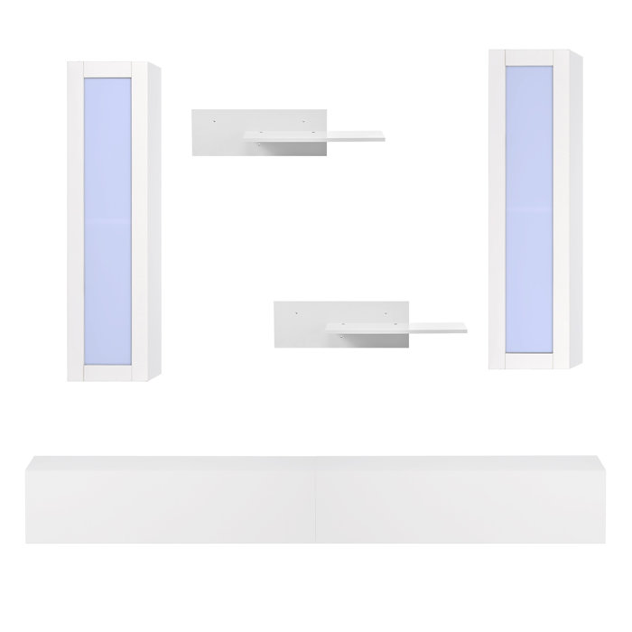 Wrought Studio Floating Entertainment Center for TVs up to 75 ...