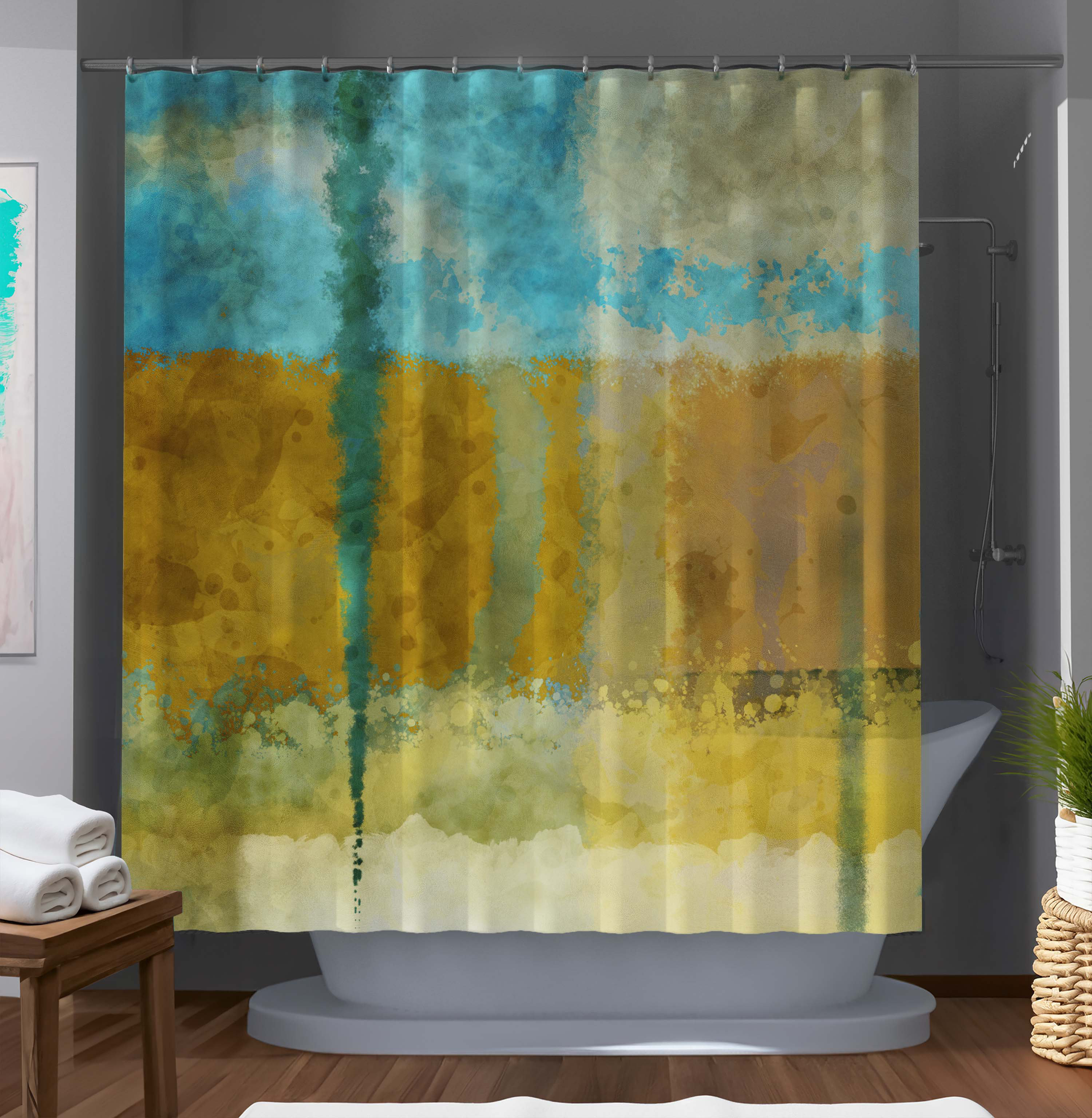East Urban Home Flip Graceful Shower Curtain | Wayfair