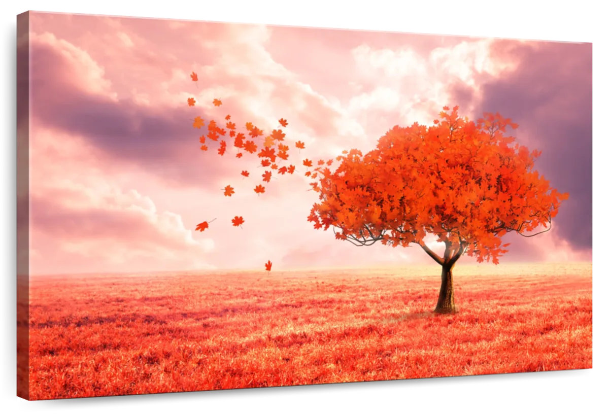 Lark Manor Harnek Red Autumn Landscape - Wayfair Canada