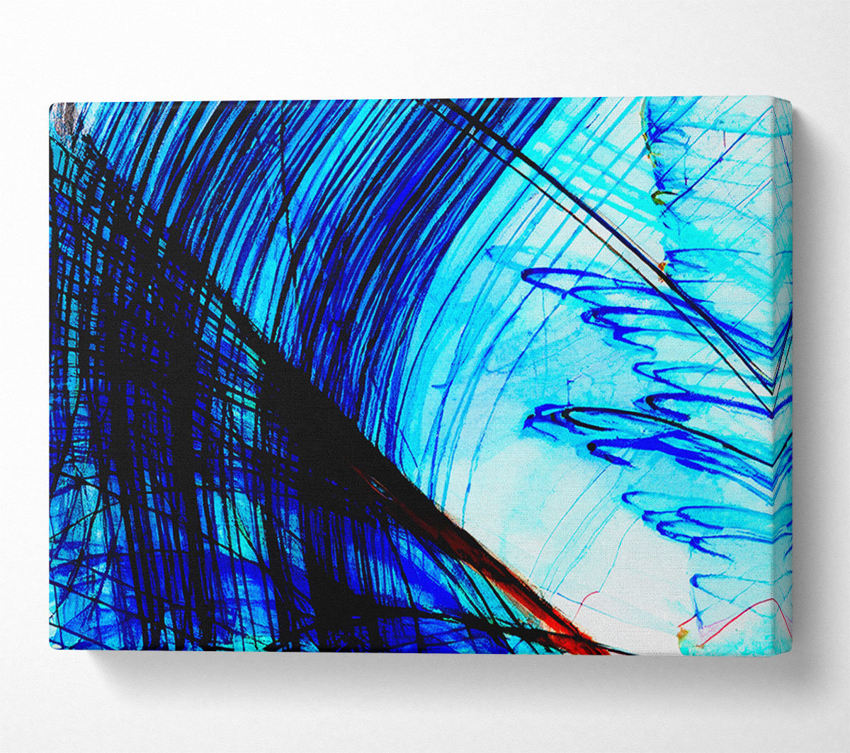 Latitude Run Electrical Blues - Wrapped Canvas Art Prints | Wayfair.co.uk