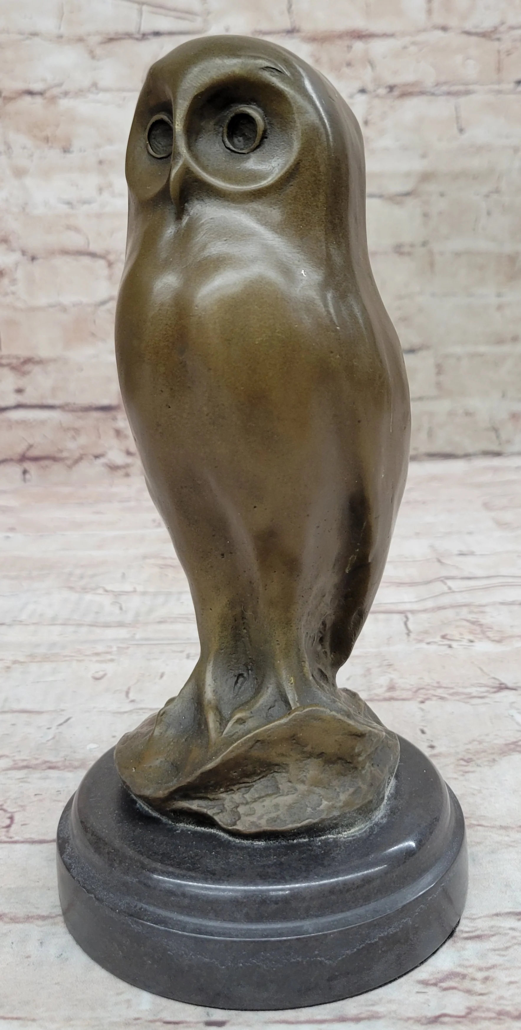 Loon Peak® Aalt Bronze Metal Owl Bird Sculpture Statue Figure Original ...