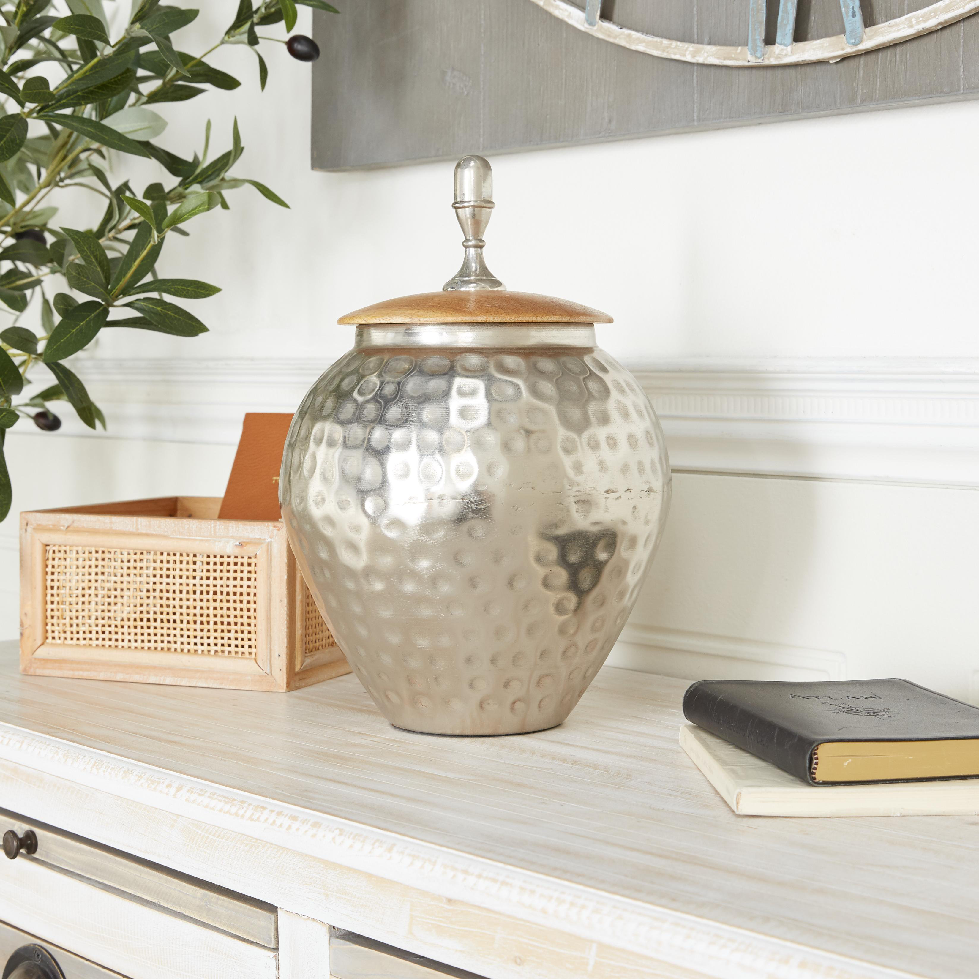 Trent Austin Design® Montevallo Silver Metal Hammered Living Room ...