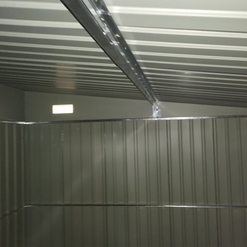Outsunny 11 ft. W x 9 ft. D Galvanized Steel Lean-To Storage Shed ...