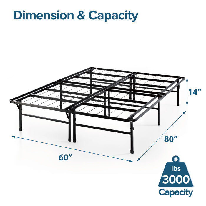 Alwyn Home 14" Wire-Grid Bed Frame & Reviews | Wayfair