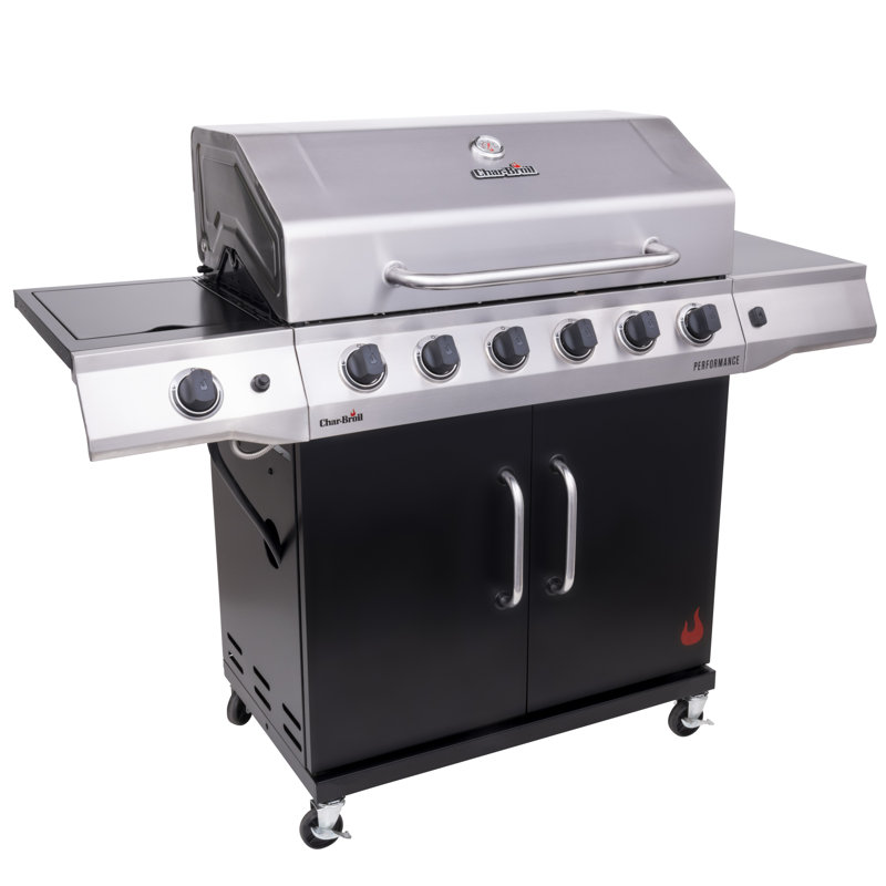 Charbroil Performance Series 6-Burner Propane Gas Grill Cabinet with ...