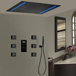 Smart Living&Technology Thermostatic Complete Shower System with Rough ...