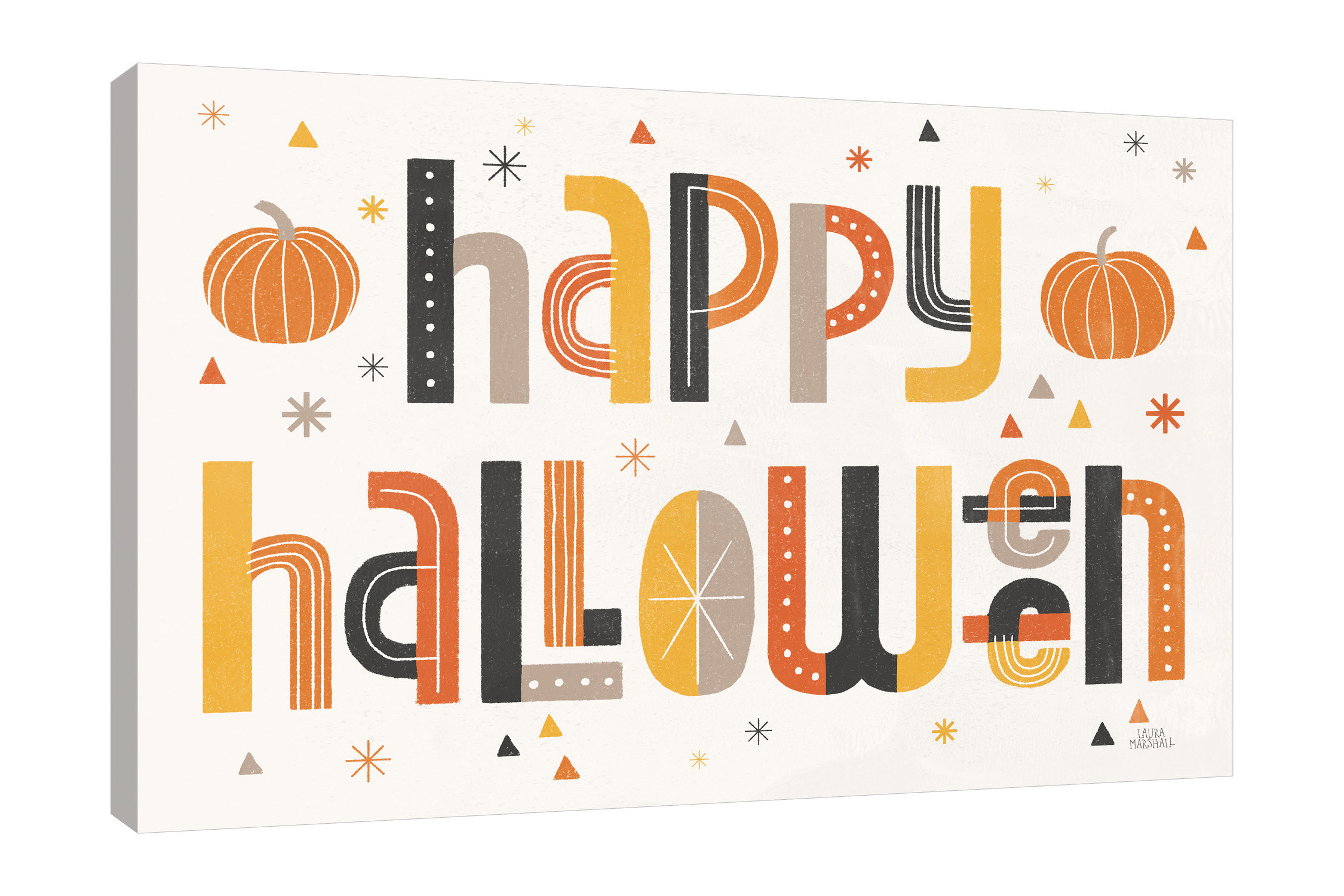 Jaxson Rea "Retro Halloween I" Gallery Wrapped Canvas By Laura Marshall ...