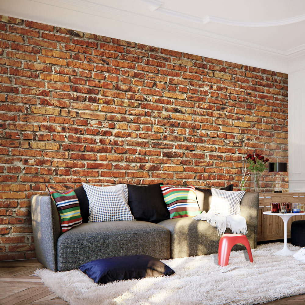 East Urban Home Brick Wall 11' L x 106" W Wall Mural | Wayfair
