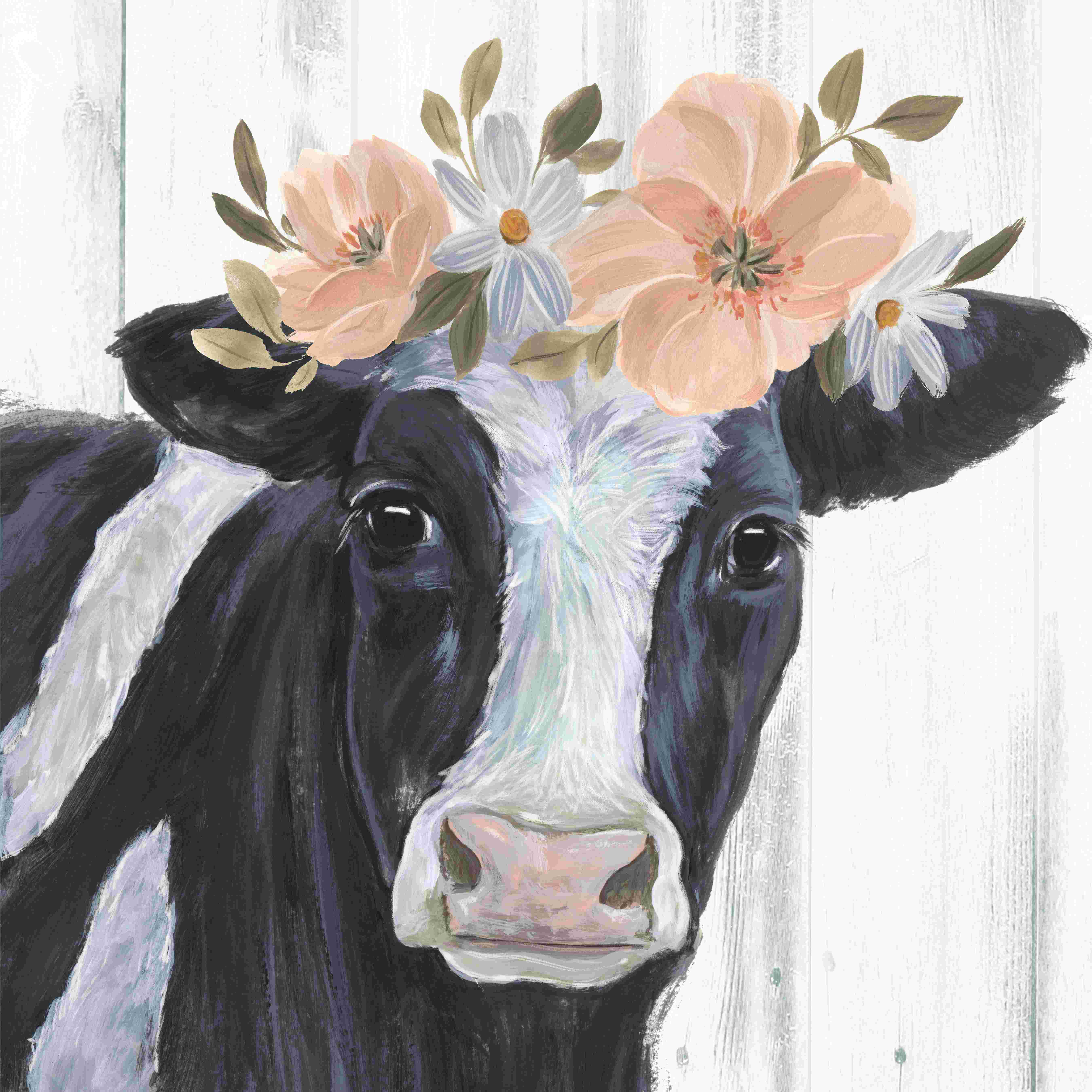 Rosalind Wheeler Susie in Flowers II by Annie Warren - Wrapped Canvas ...