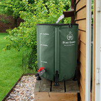 Pure Garden Rain Barrel - 26.4-Gallon/100-Liter Collapsible Water ...