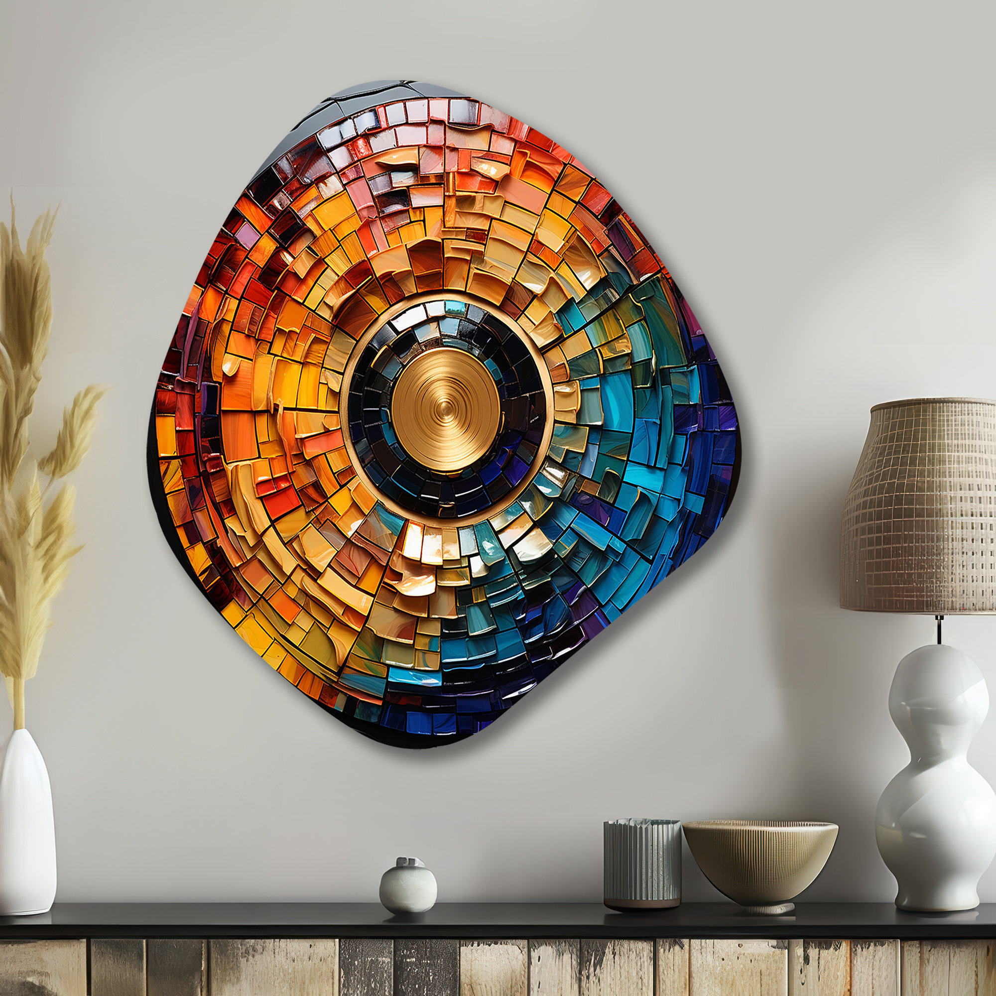 Design Art Colorful Vinyl Record Vinyl Mosaic II - Vinyl Records Nebula ...