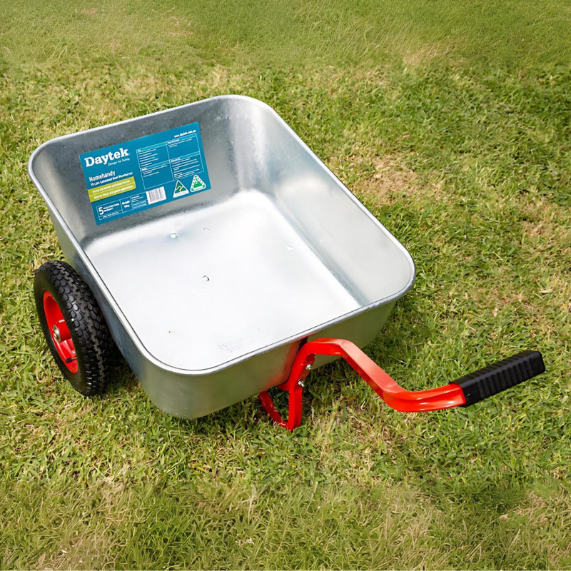 Daytek Galvanized Steel Homehandy Wheelbarrow | Wayfair