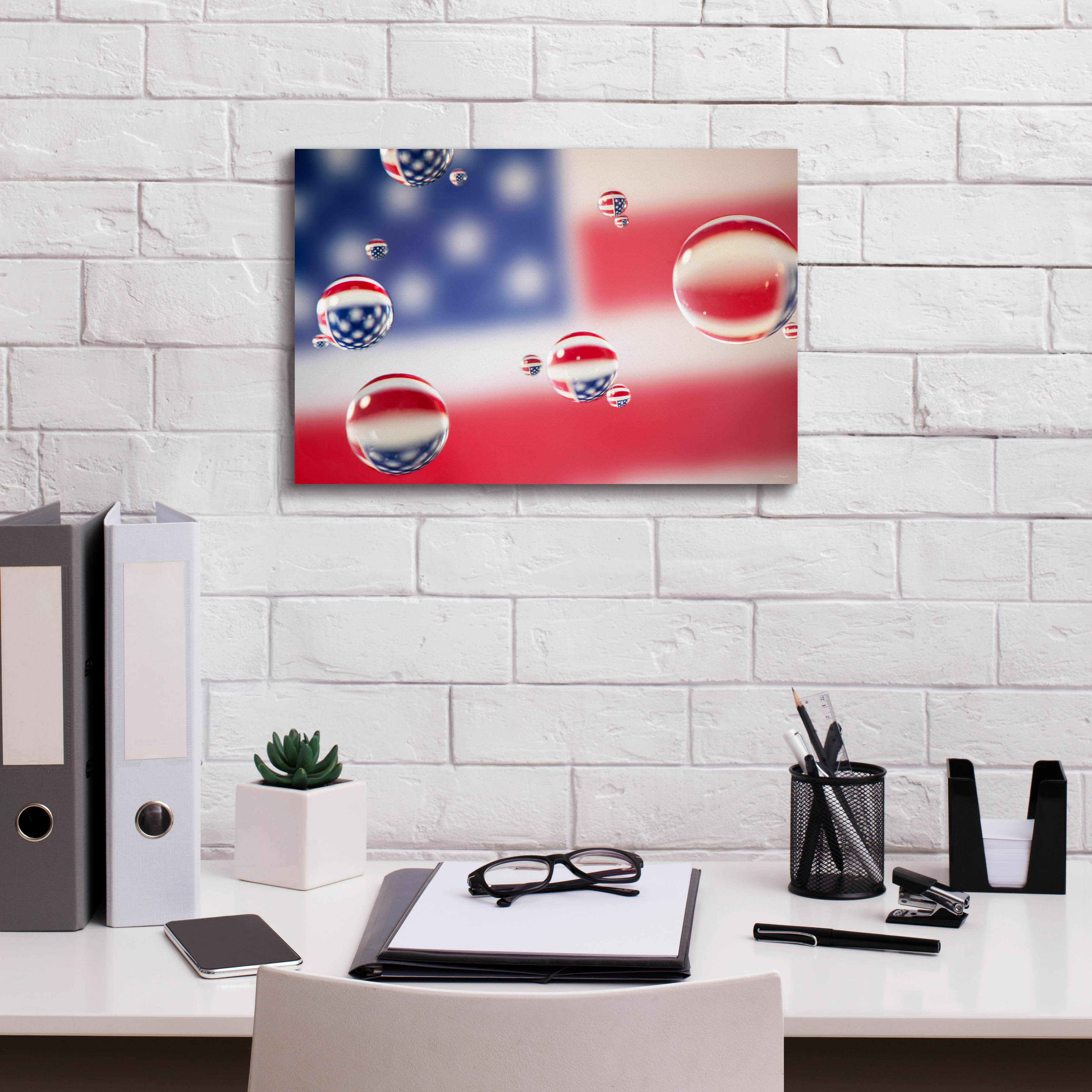 Ebern Designs 'Oil And Water 08' by Gordon Semmens Canvas Wall Art ...