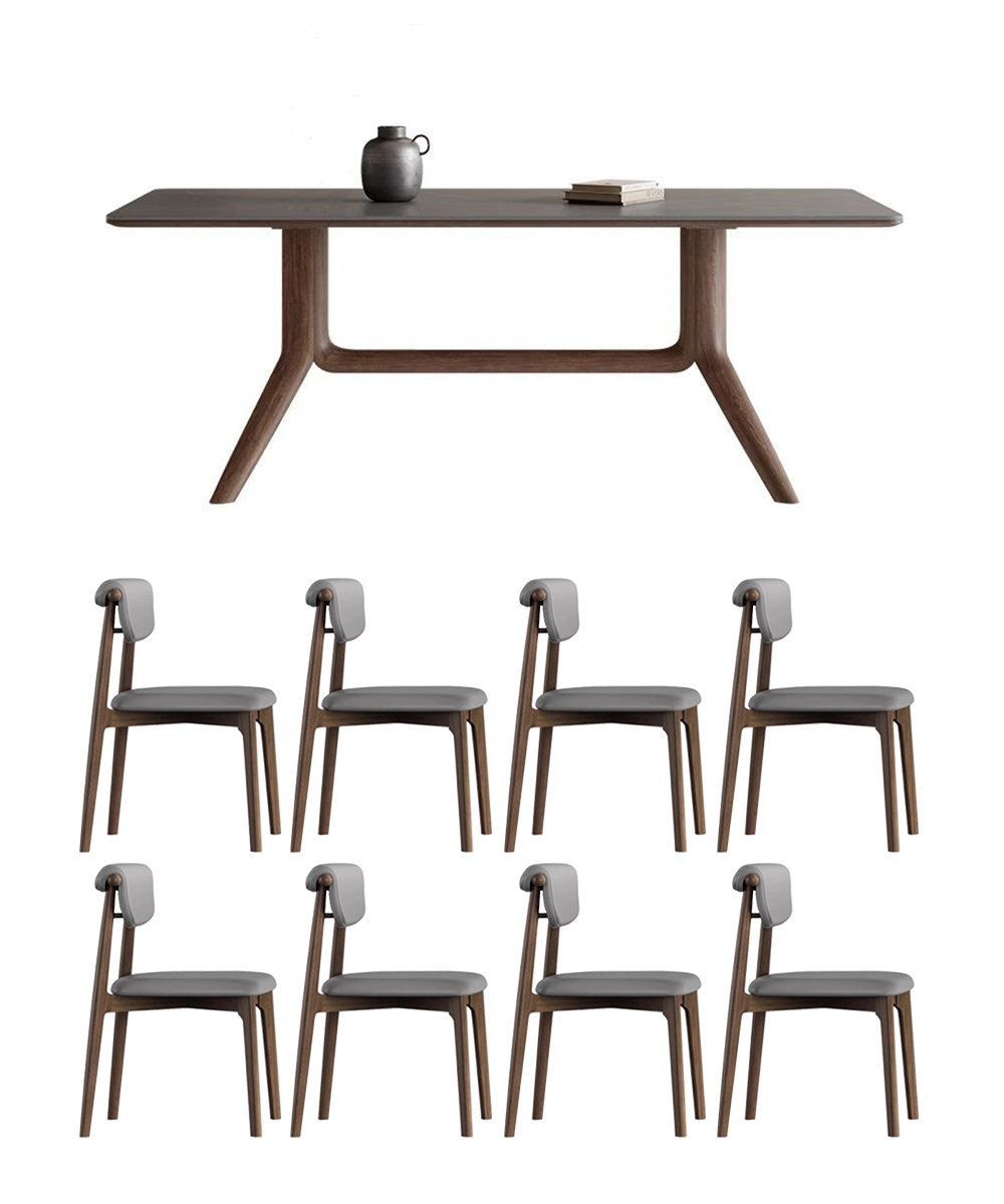 A Zoetic Home Light luxury rock solid wood dining table set | Wayfair