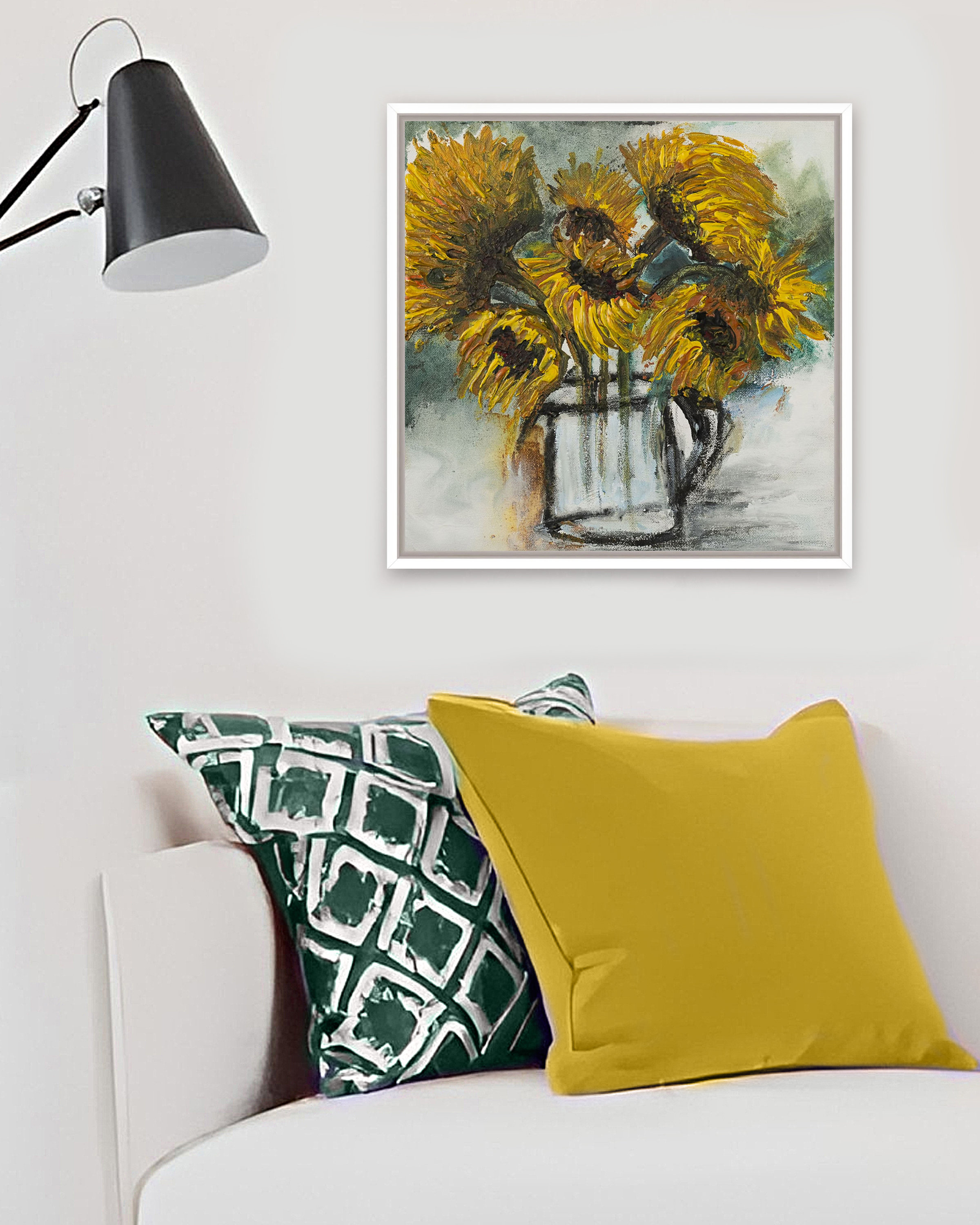 RFA Decor " Flower Grid 6 " by H. Scott | Wayfair
