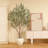 Primrue 8ft Artificial Olive Tree with 18in White Planter, Tall Faux ...