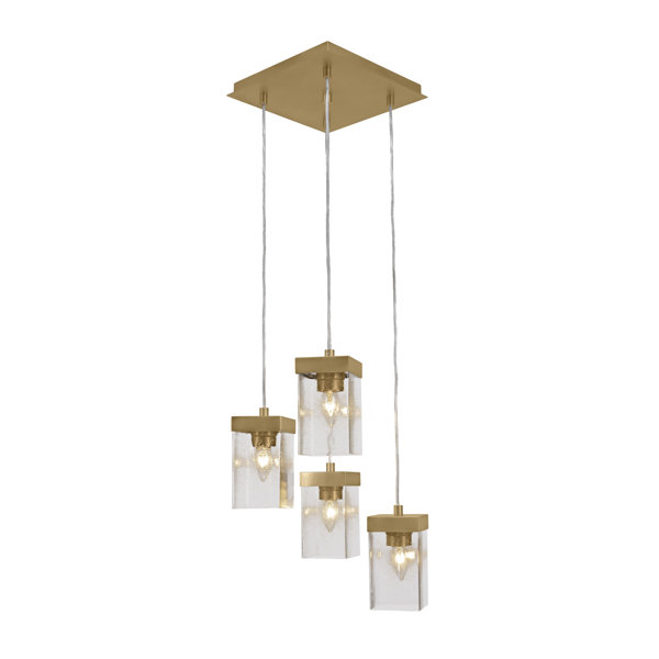 Mercer41 Nouvelle 4 Light Cord Hung Cluster Pendalier Shown In New Age ...
