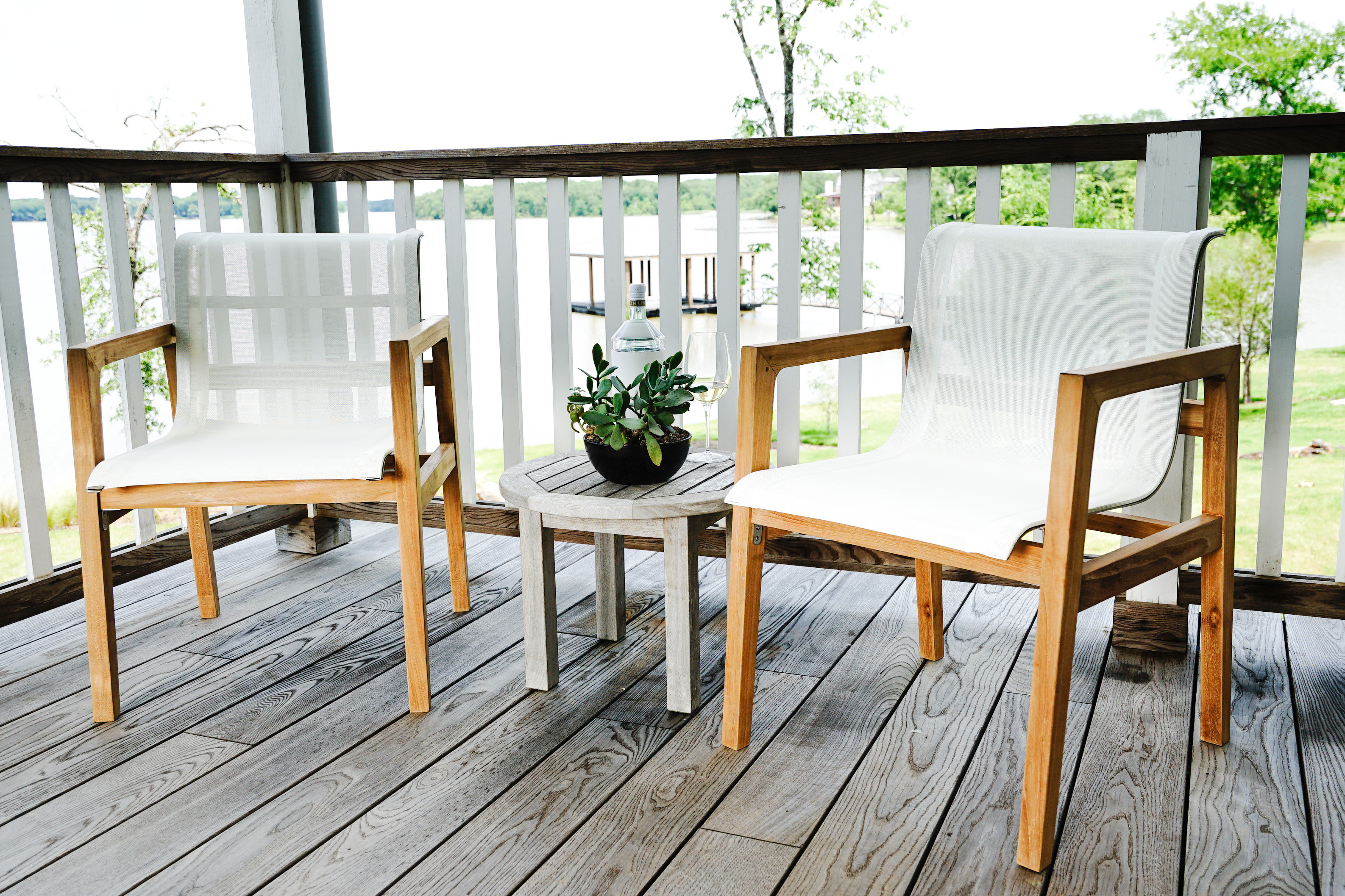 Hokku Designs Catheline Teak Outdoor Dining Armchair - Wayfair Canada