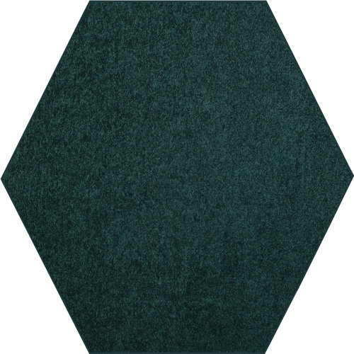 Latitude Run® Solid Color Hexagon Shape Area Rugs Forest Green | Wayfair