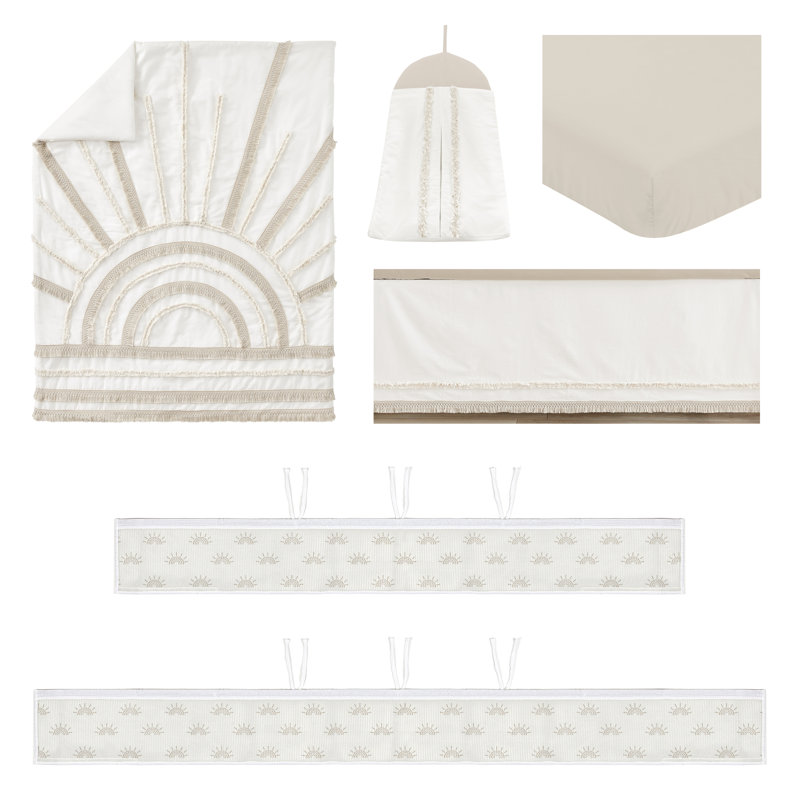 Sweet Jojo Designs Tufted Sun Ivory 6 - Piece Crib Bedding Set | Wayfair