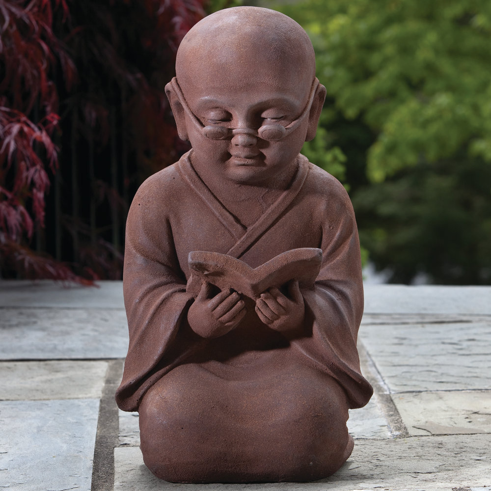 World Menagerie Stonebridge Reading Buddha Statue & Reviews | Wayfair